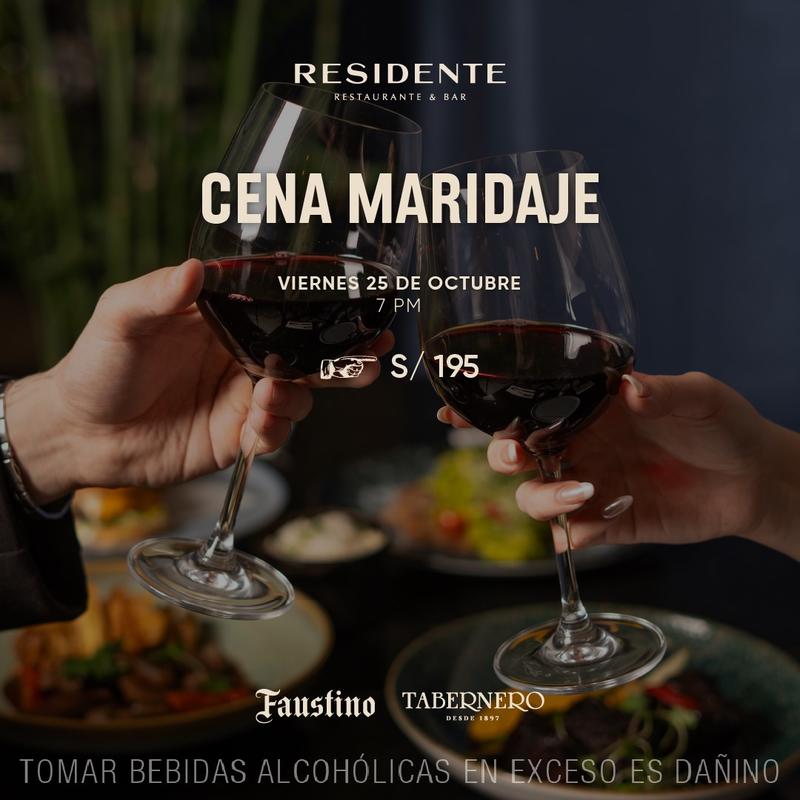 Cena Maridaje de 5 tiempos - Experiencia MESA 24/7 - Residente ...